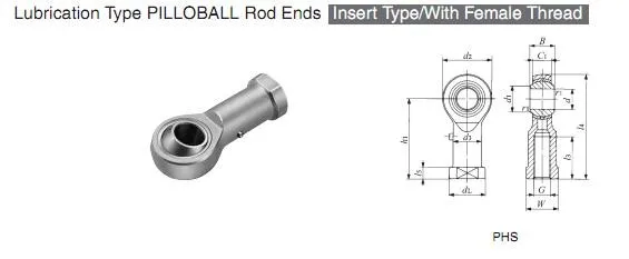 Iko Joint Bearings Phs20 Phs Rod End Bearings - Buy Iko Rod End ...