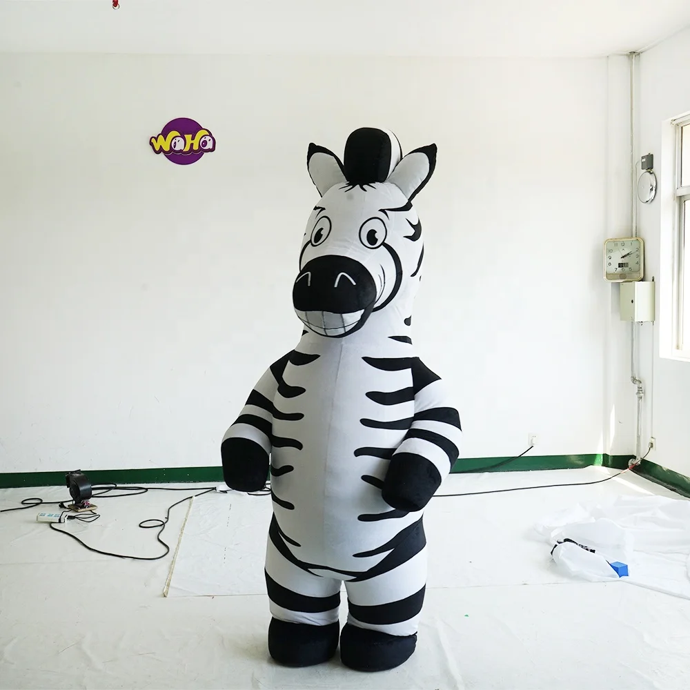 City Parade Inflatable Walking Zebra Costume Stage Performance ...