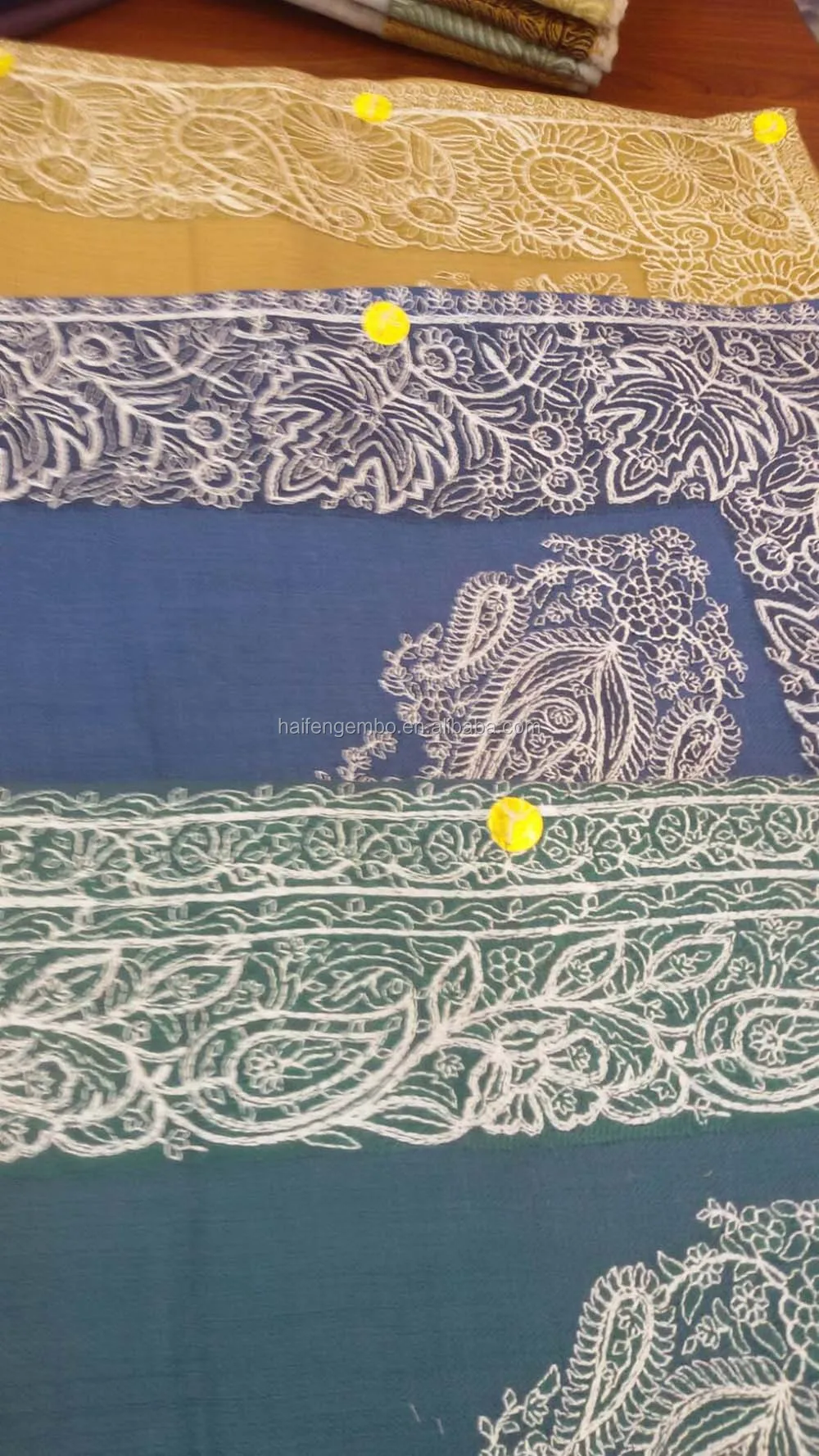 Kashimir Pashmina Pure Wool Head Scarf Shawl Turma Oman Man Embroidery ...