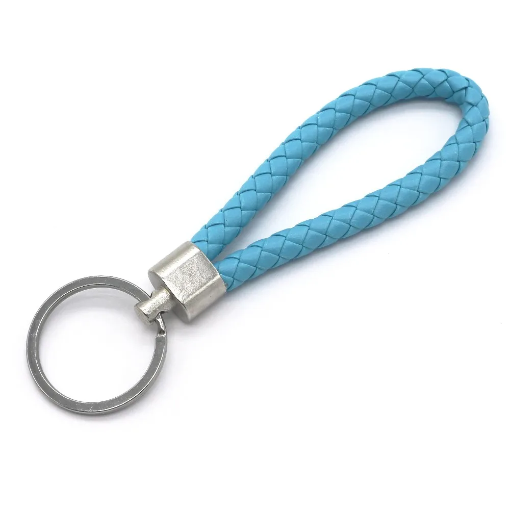 Custom Woven Polyester Leather Rope Key Chain Gift Creative Key ...