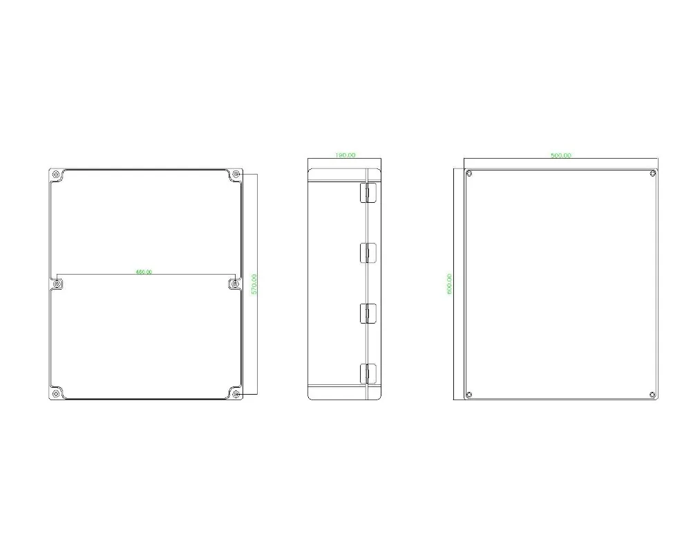 Transparent Electronic Electric Din Rail Energy Meter Box With Ciu ...