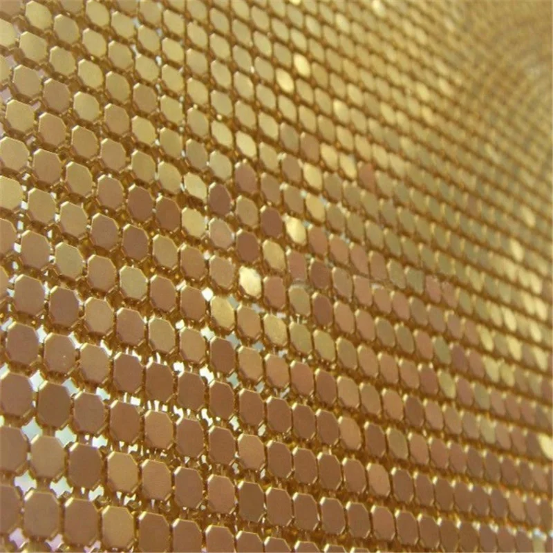Gold Color 8mm Aluminum Flakes Sequin Fabric for Drapery | Custom ...