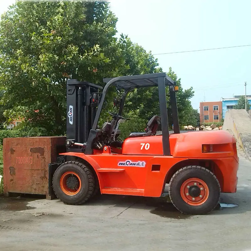 Automatic Transmission 7 Ton Forklift Double Front Wheel Forklift ...