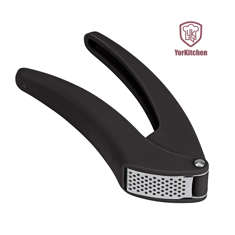 Easy-clean Plastic Garlic Press with Stainless Steel Sieve