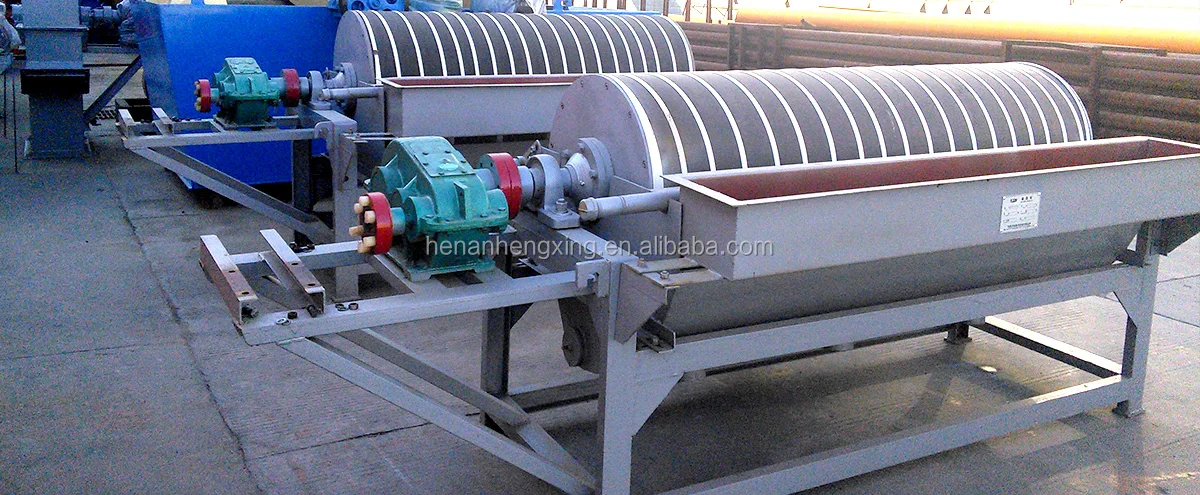 Low Intensity Wet Drum Magnetic Separator for Iron Ore