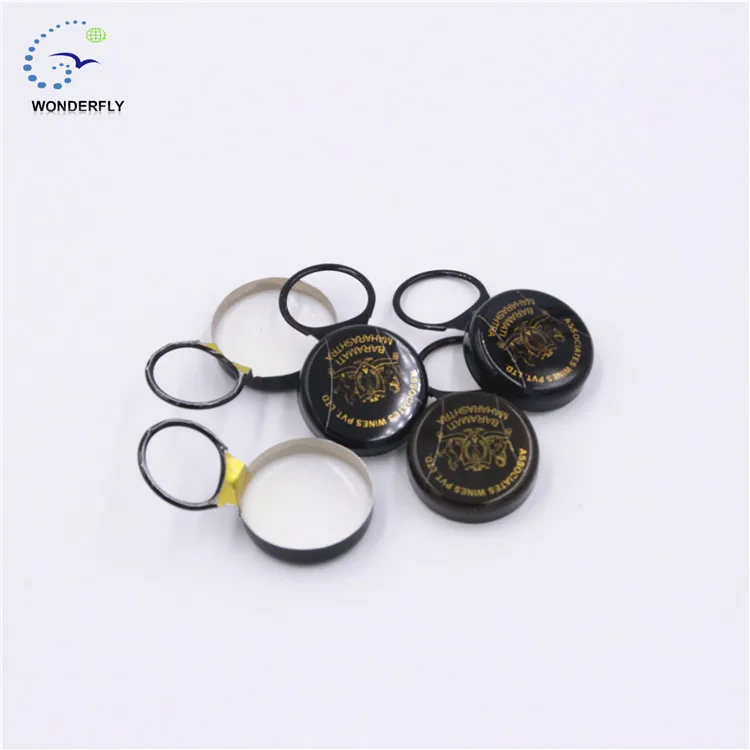 High Quality Ring Pull Tab Milk Bottle Cap 27mm Gold Design. - Buy Pull ...