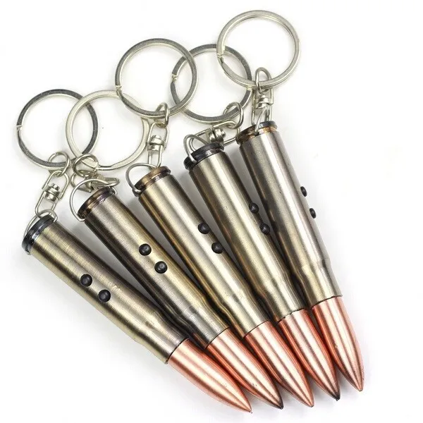 Custom Logo Lights & Lighting Keychain Bullet Gift Pen Light Keychain ...