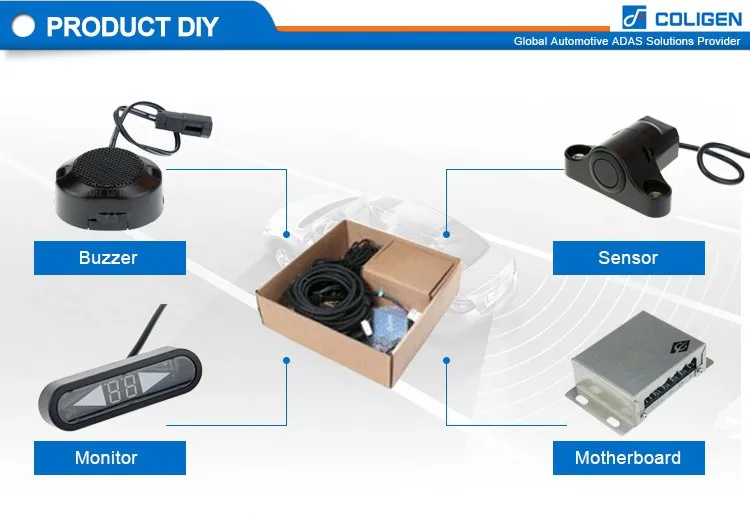 Rear Backup Electronic Garage Ultrasonic 21mm Parking Sensor Black With ...