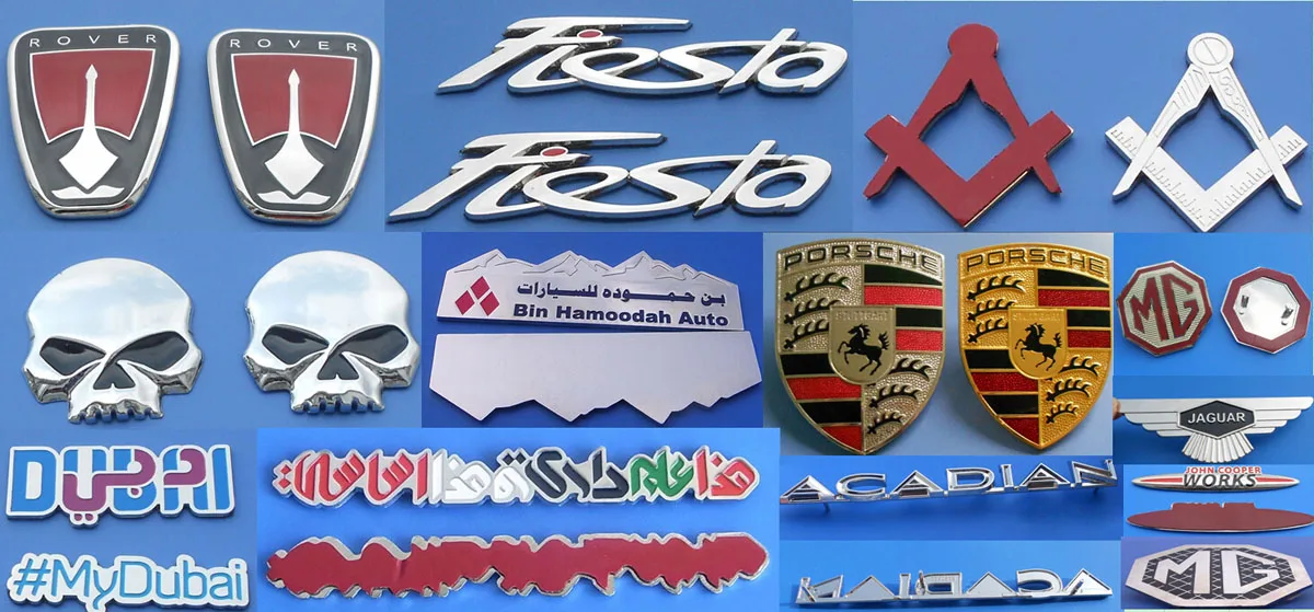 Hard Enamel Custom Logo Metal Adhesive Auto Badges Emblems - Buy Chrome ...