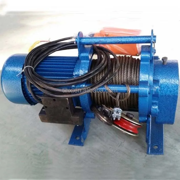 Monophase 220 Volt Electric Winch 800kg With 50m Wire Rope - Buy 220 ...