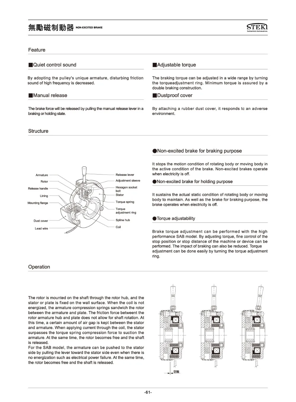 Steki 2018 Industrial Swb Non-excited Brake 24v Dc - Buy Non-excited ...