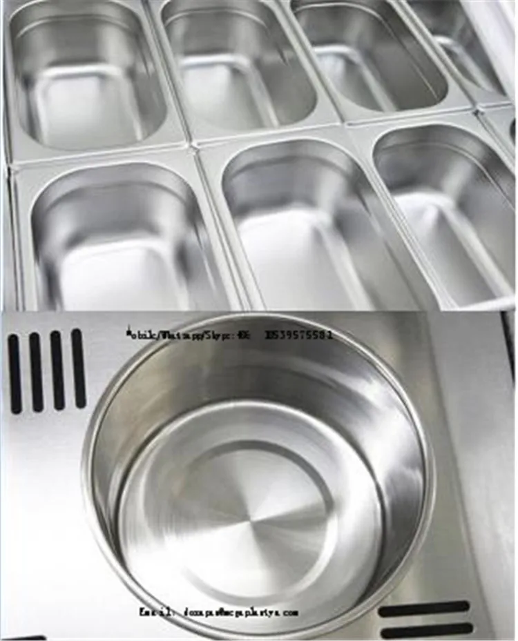 Gelato Es Krim Display/italia Es Krim Showcase/display Freezer Es Loli ...