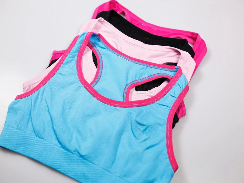 Hot Selling Seamless Racerback School Girls Bra Junior Girls Sport Bra ...