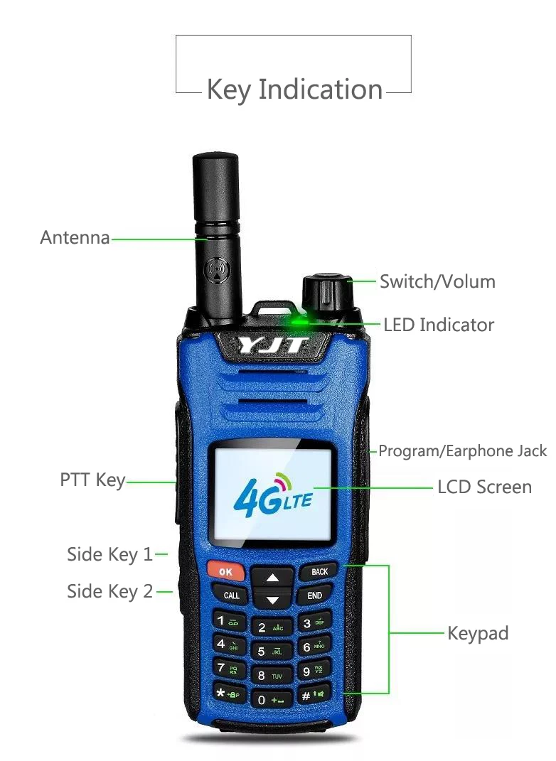 Gt-880 4g Lte Walkie Talkie With Sim Card Smartphone Ip Two Way Radio ...