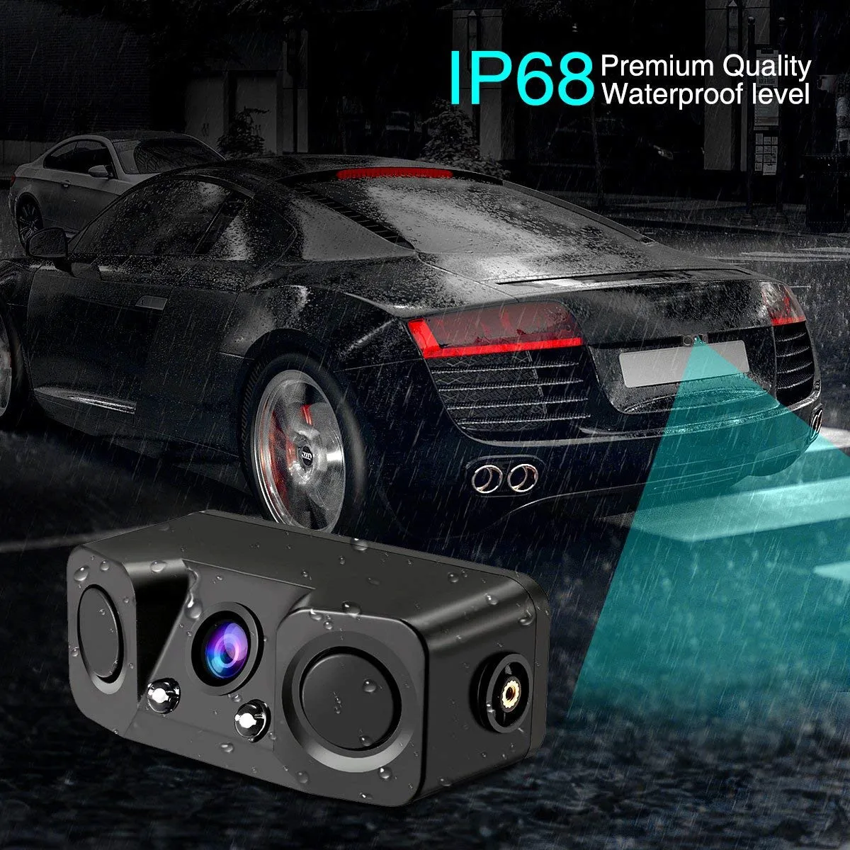 3 in 1 Vehicle Backup Camera - Enhanced Parking Safety