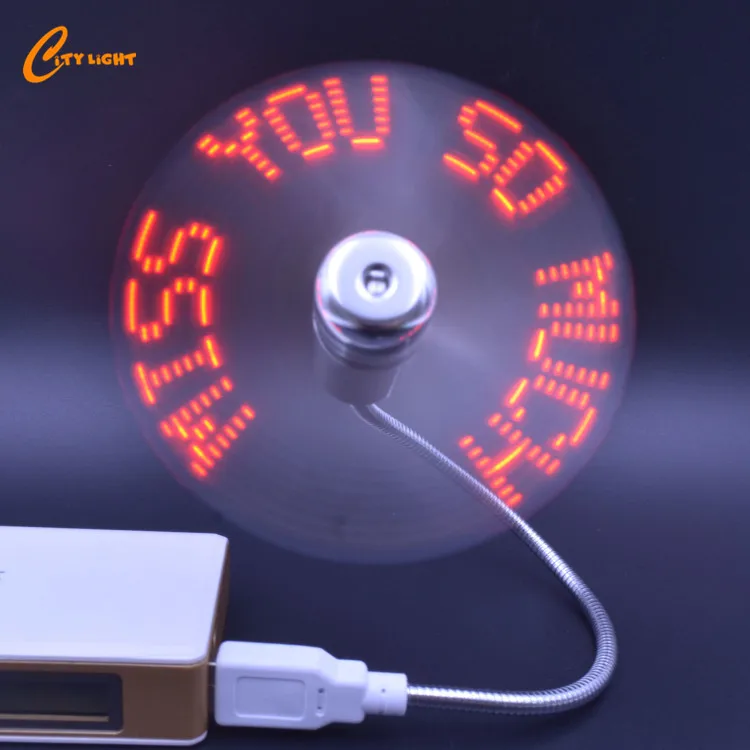 Best Selling Led Message Mini Fan Usb Portable Fan - Buy Usb Portable ...