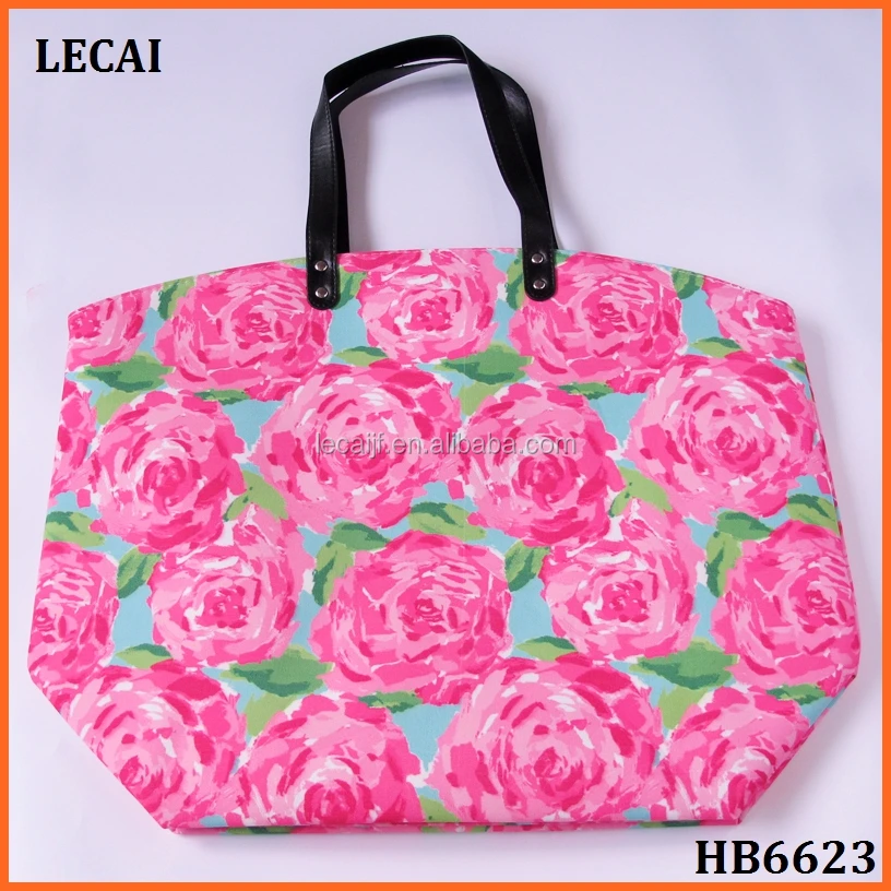 Wholesale Monogram Personalized Lilly Tote Bag - Buy Monogrammed Lilly ...