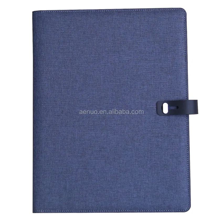 Cheap A4 File Folder Customized Pu Document Holder With Notepad And ...