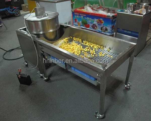 China Automatic Industrial Commercial Gas Caramel Popcorn Making Maker ...