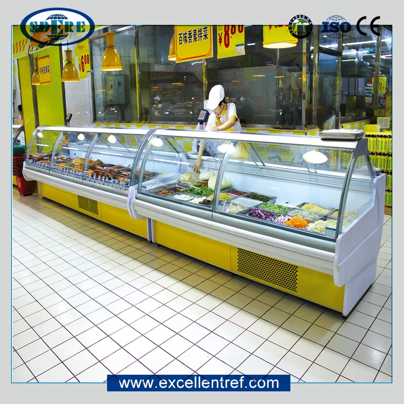 Dsa12cch1 Service Counter Display Fridge Commercial Refrigerator - Buy ...