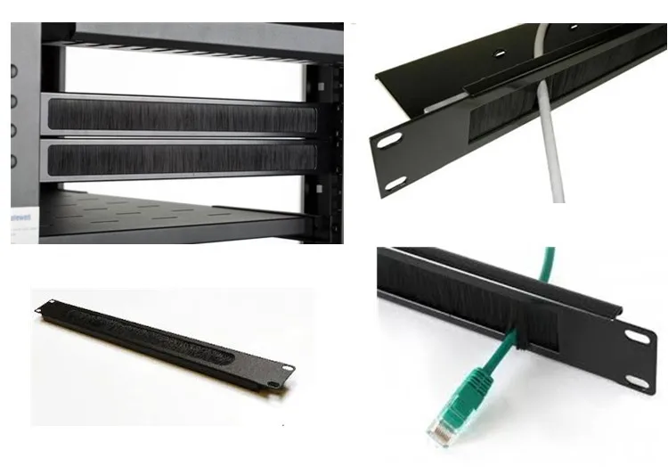 Brush Strip Plate For Wall-mount Racks Cable Pass-through Slots With ...