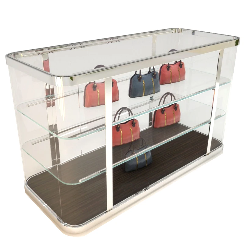 Lux Customized High End Handbag Display Showcase,Toughened Glass ...