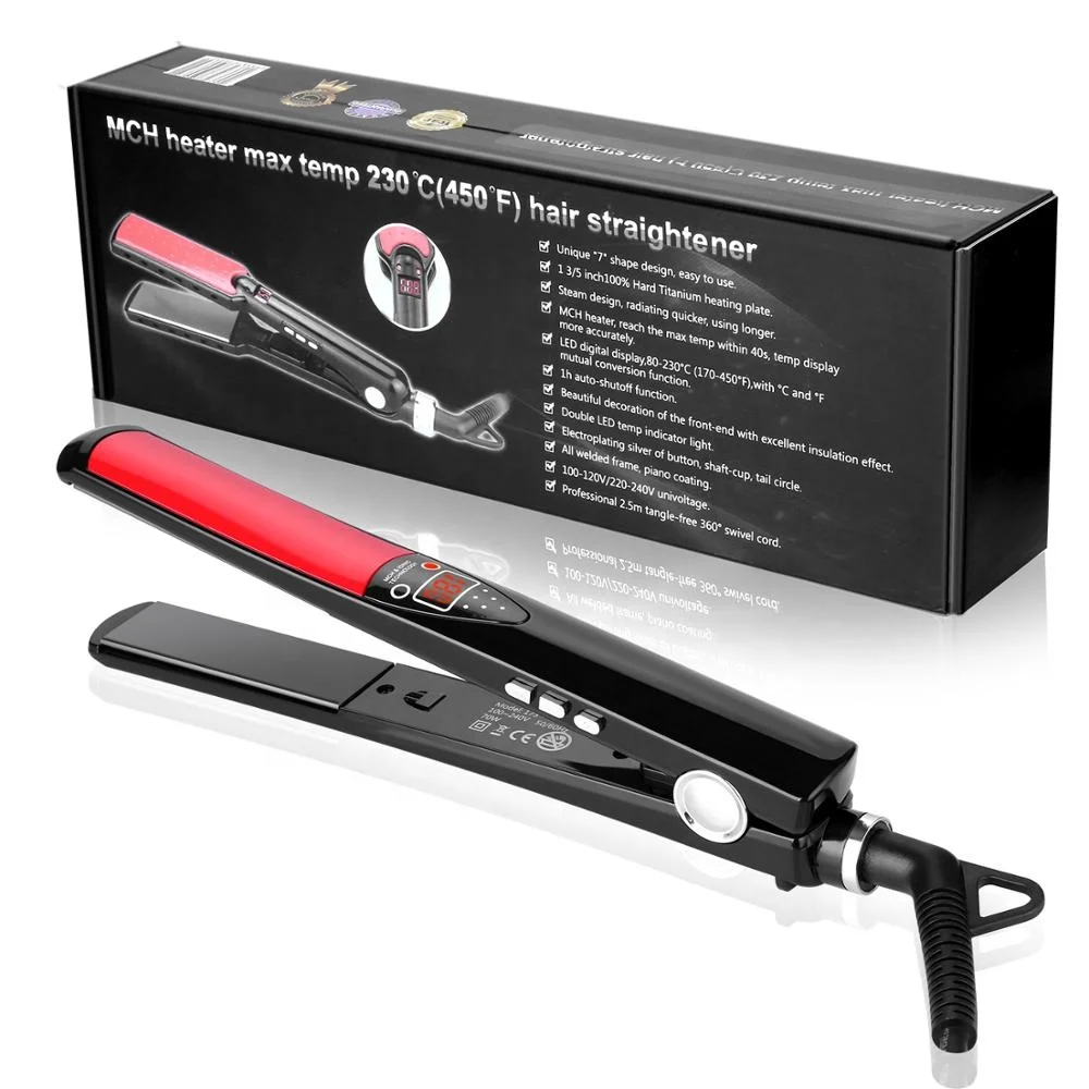 Good Sale Korean Hair Straightener Rotatable Power Line Ceramic Plate ...