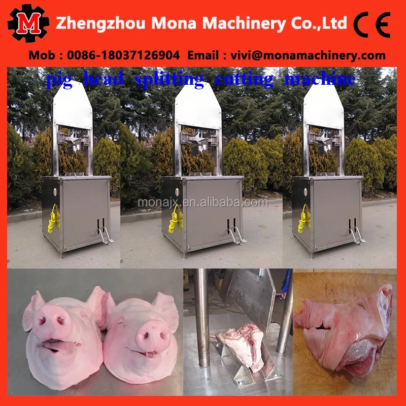 Pig Head Splitting Cutting Machine for Pig Slaughterhouse Plant
