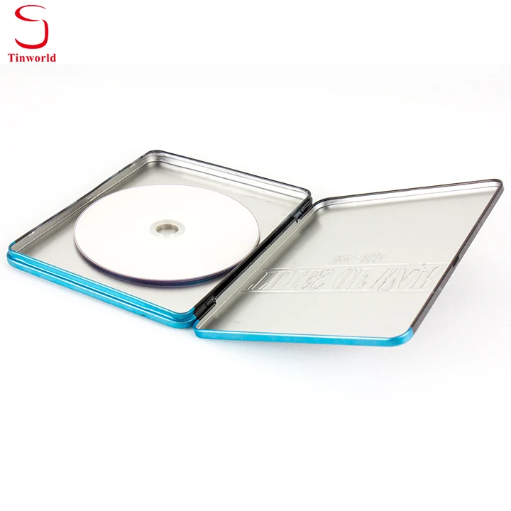 Custom Cd Rectangular Metal Tin Box - Buy Cd Packing Tin Box,Storage Cd ...