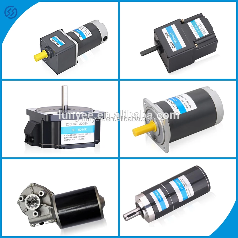 24v 250w Brushed Dc Motor With 90mm Flange Gearbox Reducer - Buy 24v Dc ...