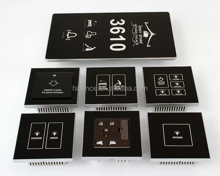 Professional Touch Screen Control Manufacturer Glass Plate Hotel Light ...