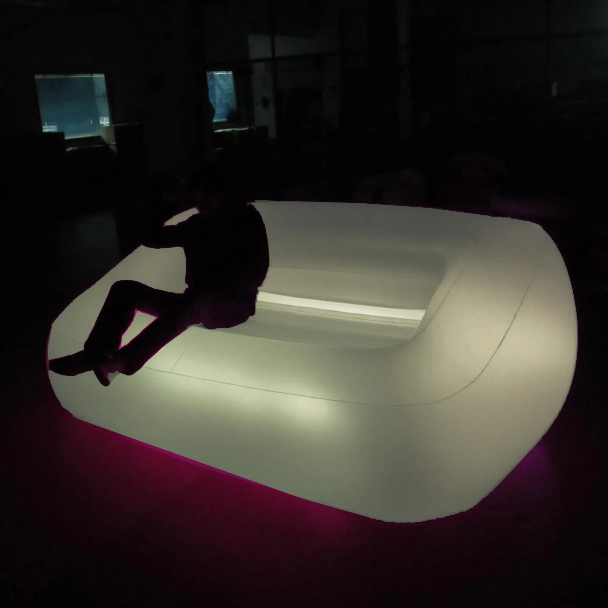 Simple Style Inflatable Party Sofa W Led,Led Light Chair - Buy ...