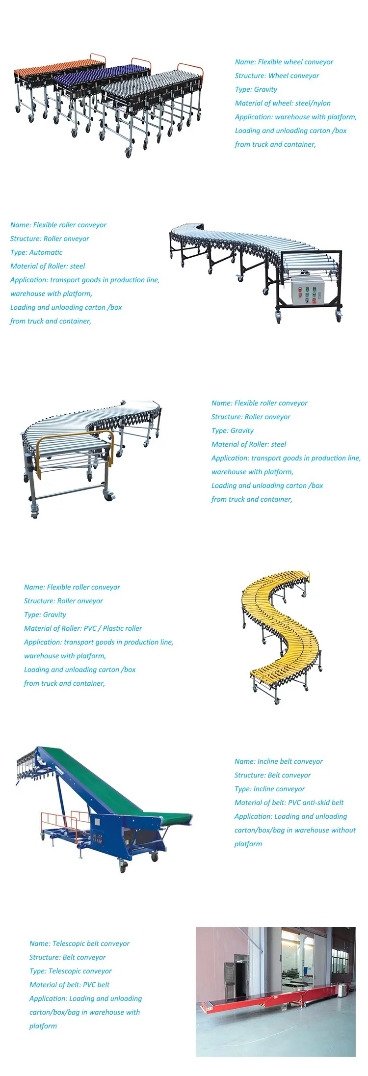 Loading/offloading Inclined Belt Conveyor - Efficient & Durable