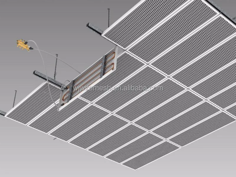 Decorative Expanded Metal Mesh Ceilings for Architectural Modeling