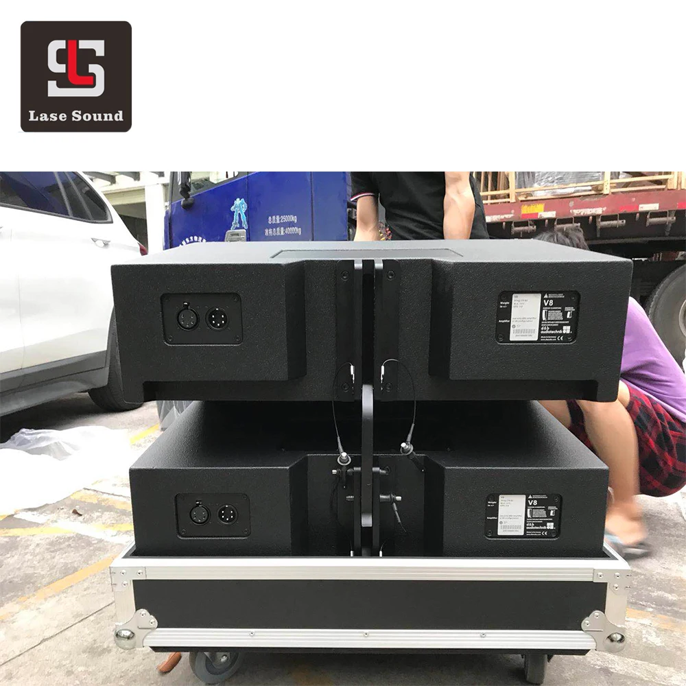 V8 Line Array System Dual 10'' 3 Way Passive Big Powered Array Line ...