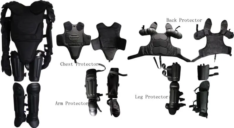Police Equipment Riot Control Kit Anti Riot Suit Chest Protector - Buy ...
