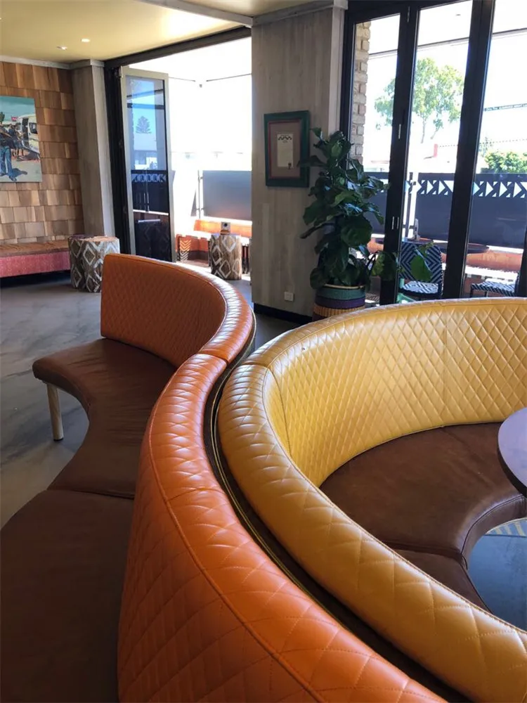 Half Round Custom Corner Restaurant Benches Booth Plans - Buy Custom ...