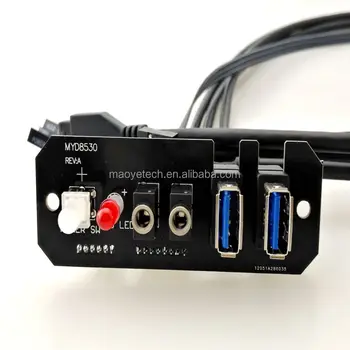 Computer Case Front Ports Panel Mounted Cable With Dual Usb3.0 Cable ...