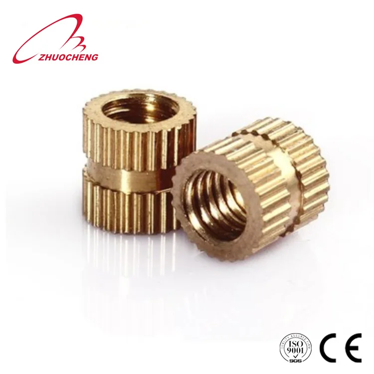 Injection Molding Brass Knurled Threaded Insert Nut For Plastic - Buy ...