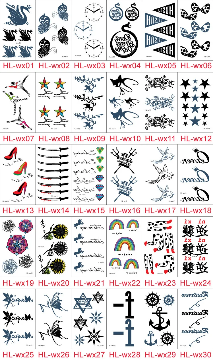 Custom Female Intimate Body Tattoos Sticker - Buy Intimate Tattoos ...