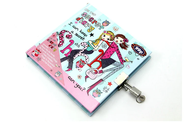 2018 Fancy Diaries Custom Girl My Beauty Diary Book With Lock And Key ...