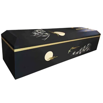 Japanese Style Funeral Supplies Burial Wood Casket Coffin With ...