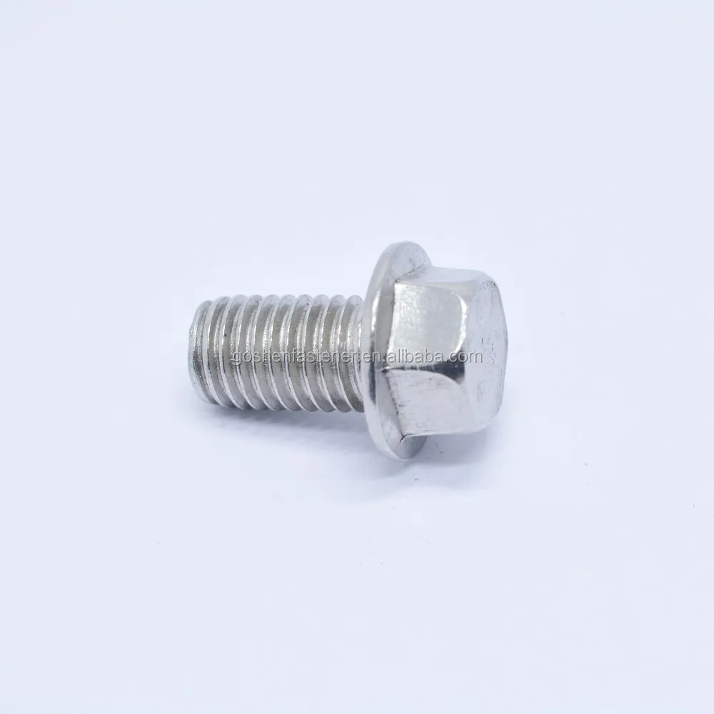 Stainless Steel Hex Head M6 12 Point Flange Bolt Din6921 - Buy Flange ...