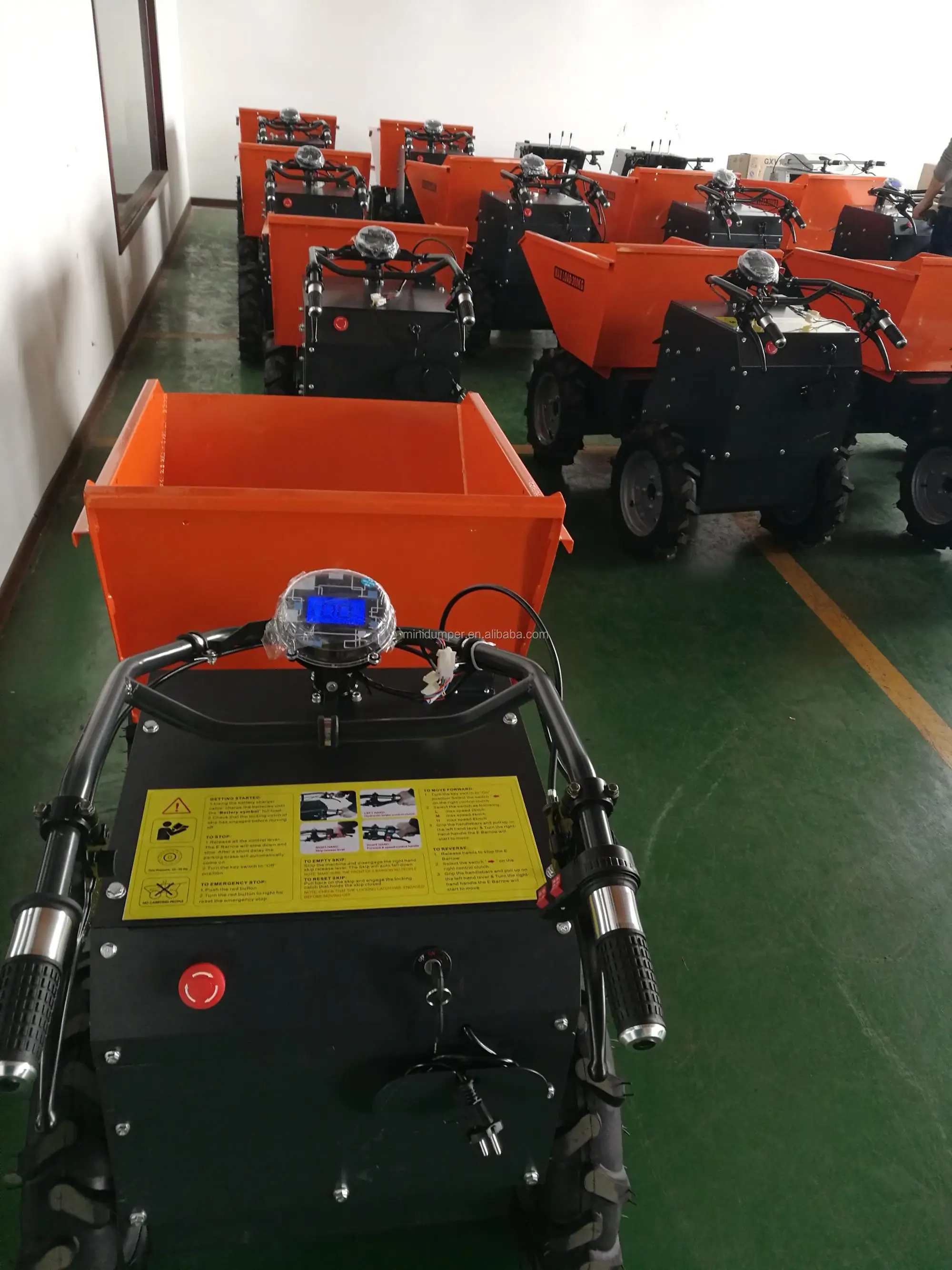 Electric Mini Dumper,4x4 Electric Power Barrow,300kg Electric Garden ...