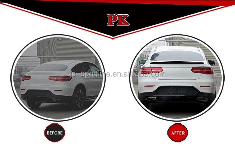 Carbon Fiber Rear Spoiler For Mercede S Ben Z Glc-class C253 Suv Coupe ...