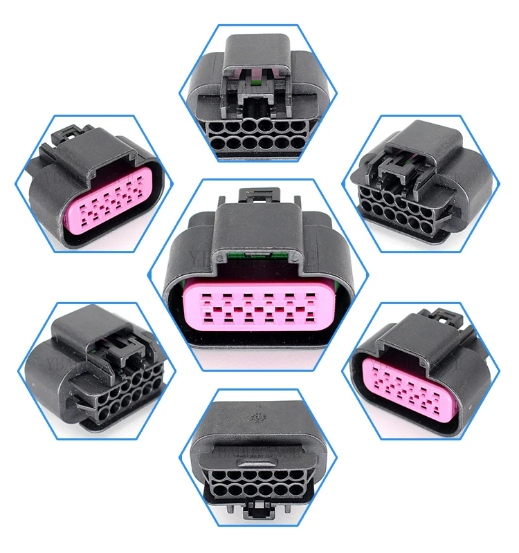 12 Pin Automotive Waterproof Connector Electric Delphi GT 150 Female ...