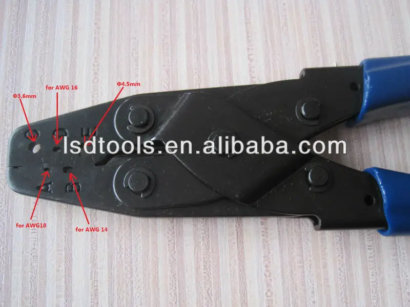 Hand Crimp Tool For Amp Connectors Awg14,16,18,Diameter 3.6mm,4.5mm,Ls ...