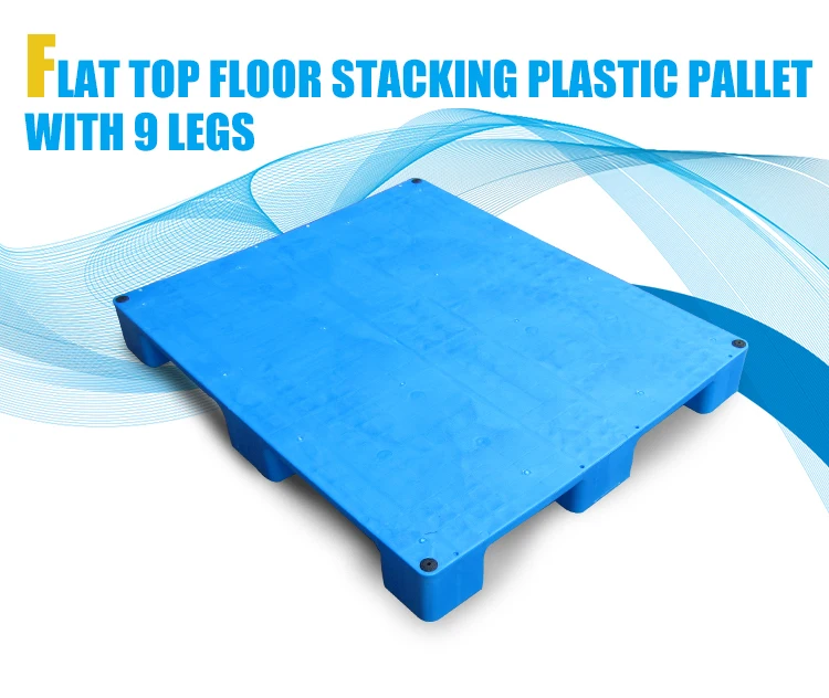 GMP Compliant 4 Way Entry Non Reversible Plastic Pallets