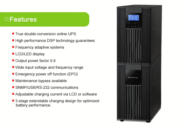 220v Ture Double Conversion Online Ups 6kva With Battery Price - Buy ...