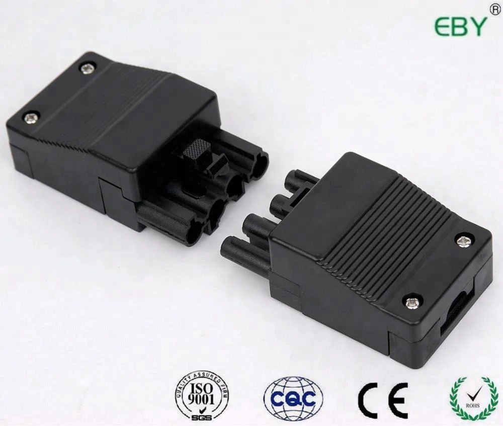 3 Poles L Shape Vde Male Female Pluggable Terminal Block Wire Connector ...